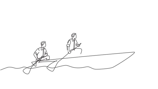 Simple Row Boat Drawing