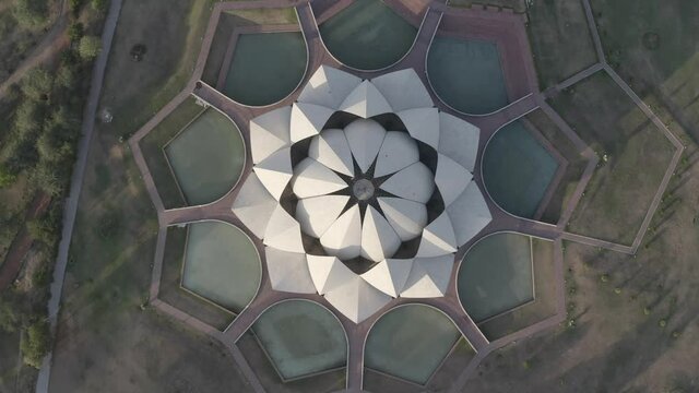 Lotus Temple Top View