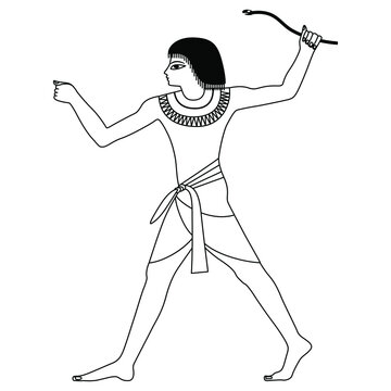 How To Draw An Ancient Egyptian Person