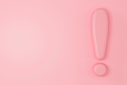 Pink Exclamation Mark Clipart
