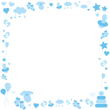 Baby Boy Clip Art Border