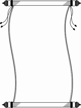 Simple Scroll Outline Border