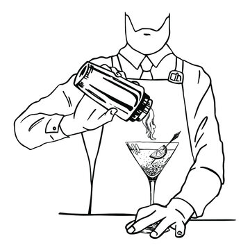 Bartender Drawing