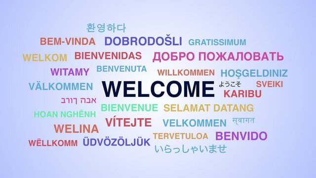 Welcome Languages Poster
