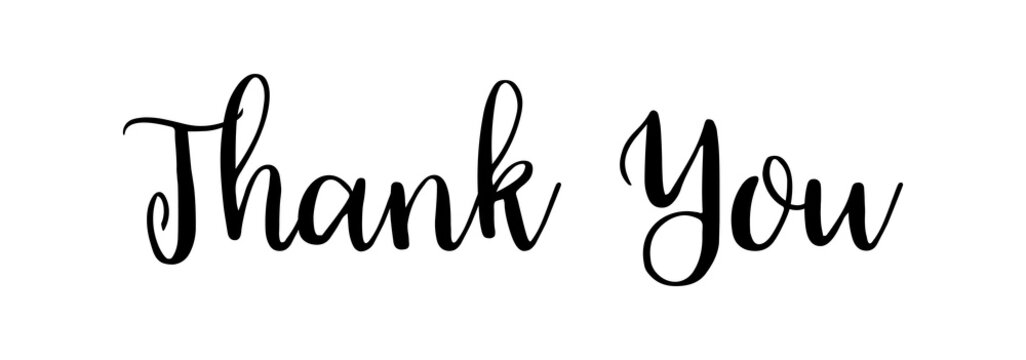 Cursive Thank You Font Images – Browse 1,199 Stock Photos, Vectors, and ...