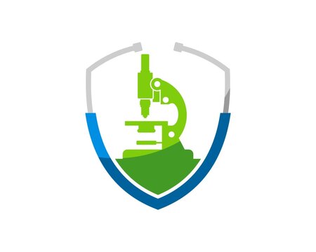 Medical Laboratory Microscope Logo
