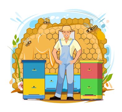 Beekeeper Cartoon Images – Browse 5,432 Stock Photos, Vectors, and ...