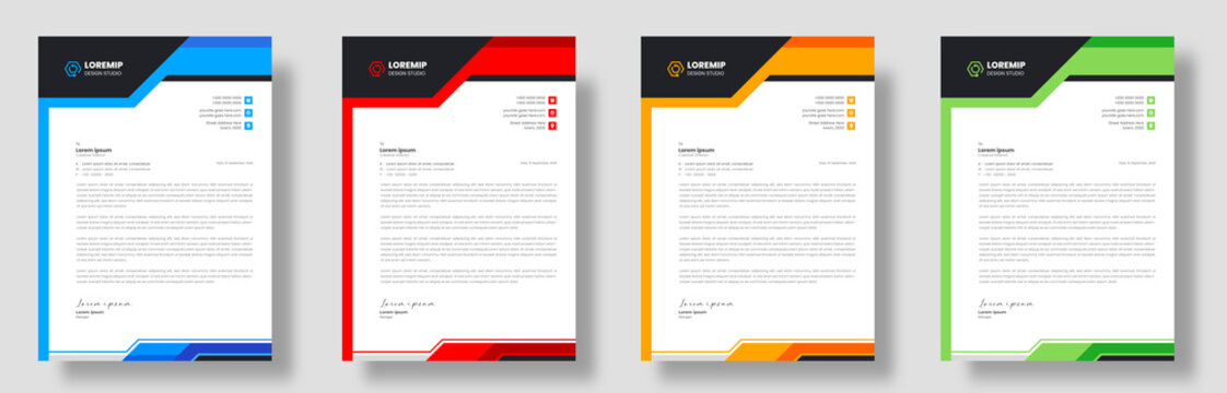 Business Letter Head Design Images – Browse 43,352 Stock Photos ...