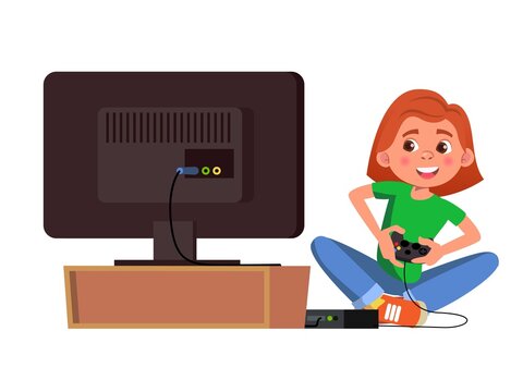 Girl Playing Video Games