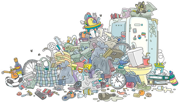 Garbage Pile Cartoon