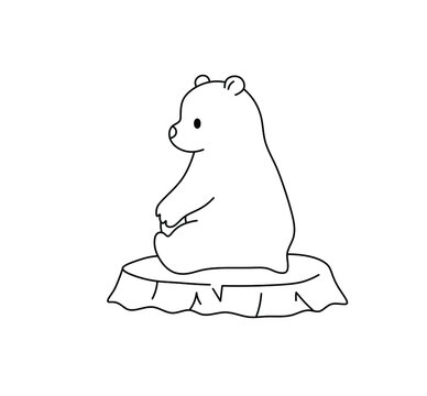 Sitting Bear Drawing