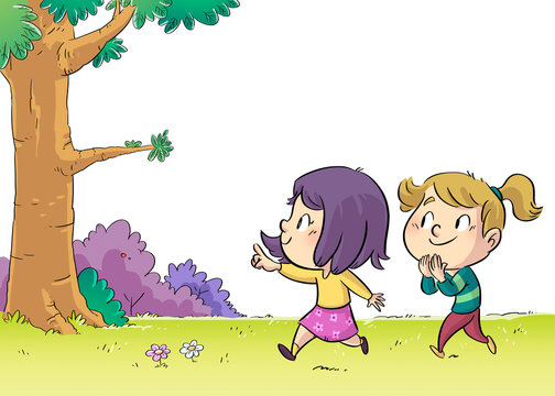 Wandering Around Cartoon