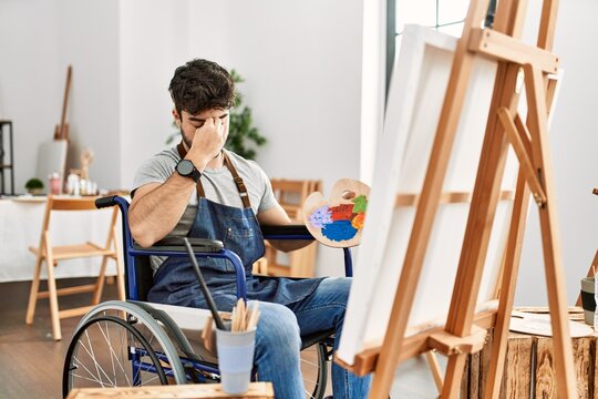 Frustrated Man Painting