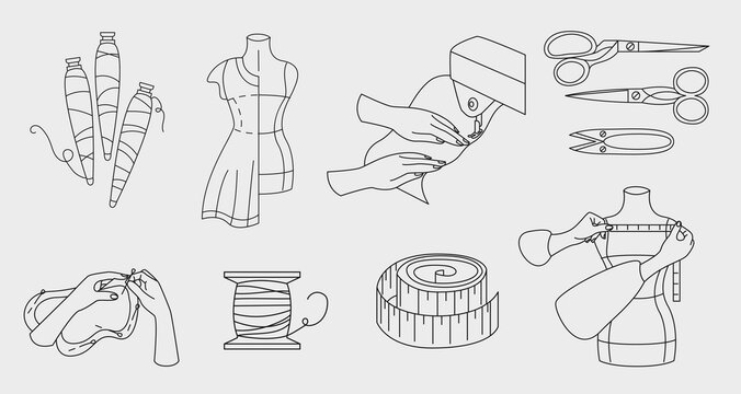 Vintage Sewing Machine Outline Images – Browse 1,716 Stock Photos ...