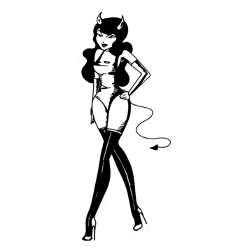 She Devil Silhouette