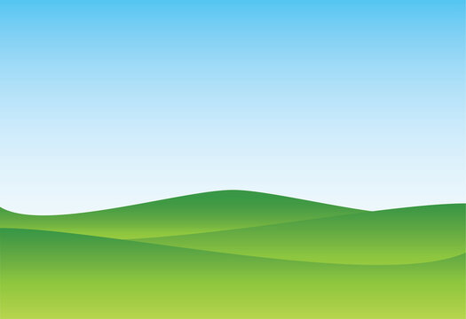 Cartoon Grassy Field Background