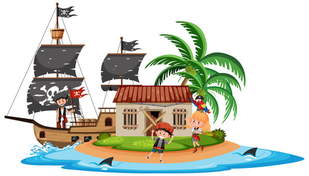 Pirate Island Clipart