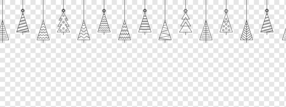 Black And White Christmas Border