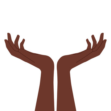 Two Open Hands Clipart
