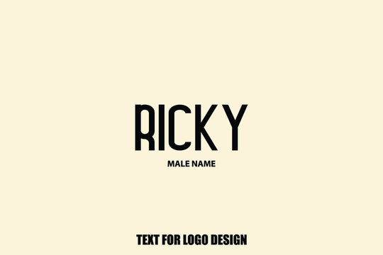 Ricky Name Wallpaper