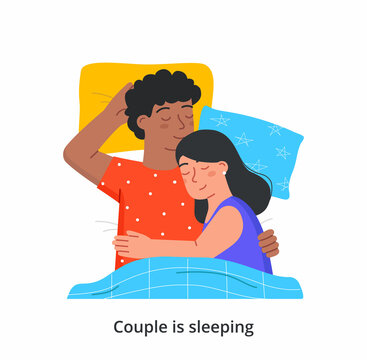 Couple Sleeping Cartoon Images – Browse 3,690 Stock Photos, Vectors ...