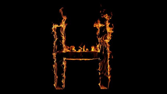 Alphabet Letter H On Fire Templates – Free Editable Designs | PikWizard