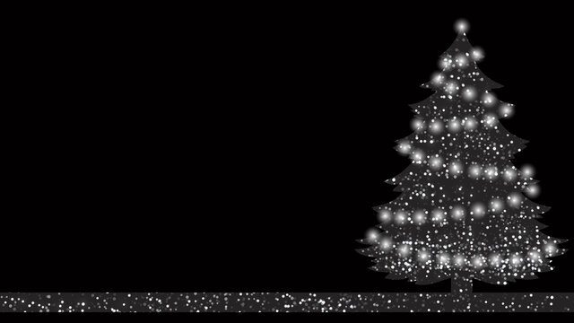 Silver Christmas Tree Wallpaper