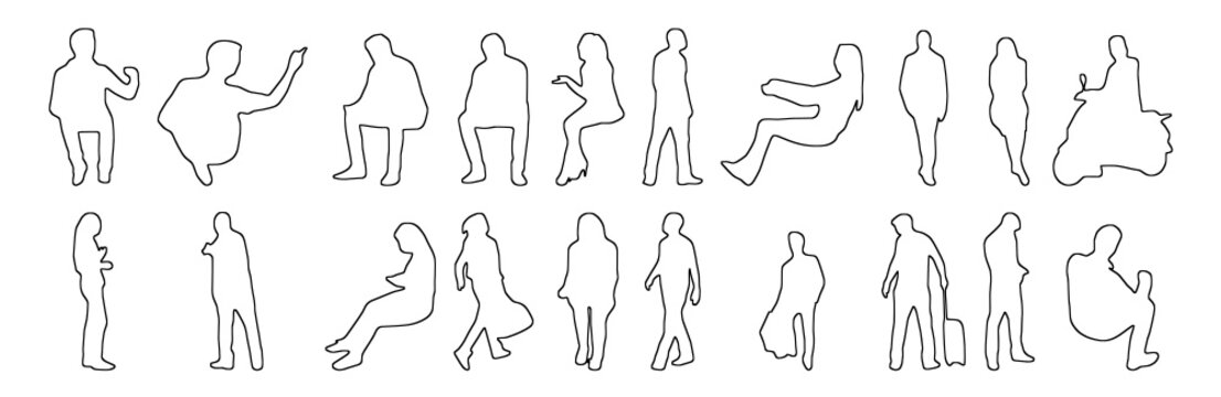 Architectural Scale Figures Sitting