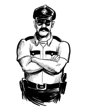 Swat Officer Drawing