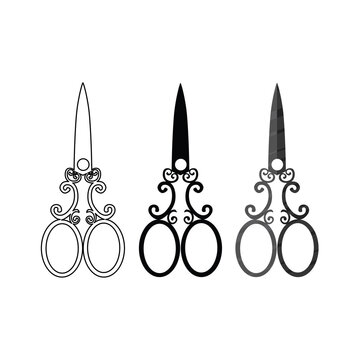 Vintage Scissors Vector