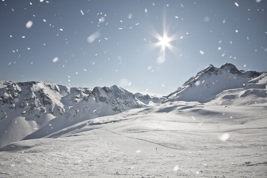 Falling Snow Wallpaper Winter Scenes