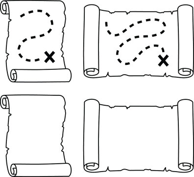 Treasure Map Border Clip Art