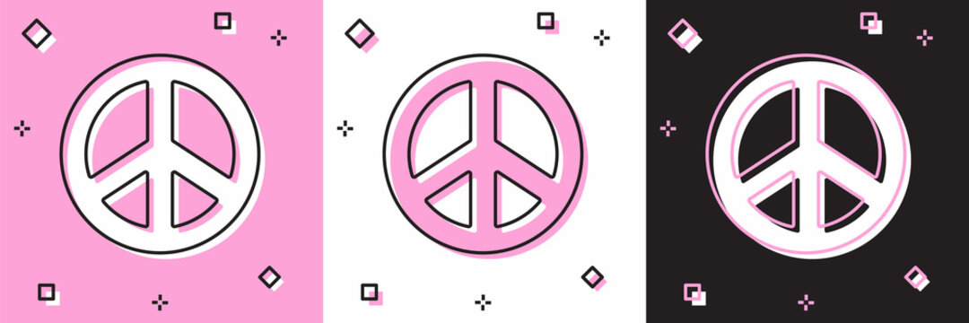 Pink Peace Sign Clip Art