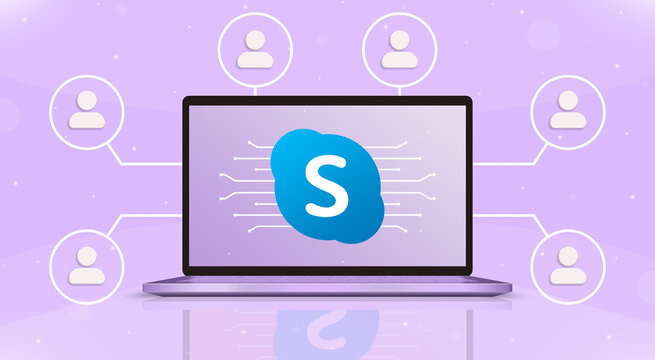 Skype Logo Purple