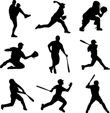 "Baseball Silhouette" Images – Browse 399 Stock Photos, Vectors, and ...