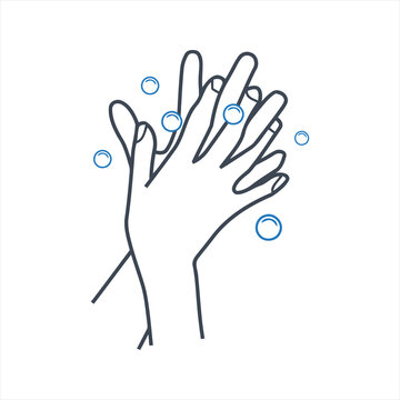 Interlaced Hands Drawing