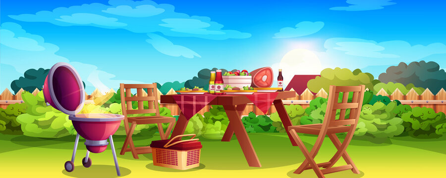 Cookout Cartoon Images – Browse 1,597 Stock Photos, Vectors, and Video ...