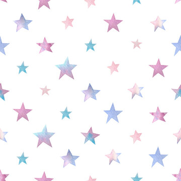 Blue And Pink Stars