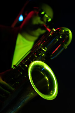 Lime Green Saxophone