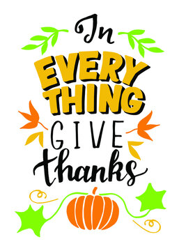 In Everything Give Thanks Background