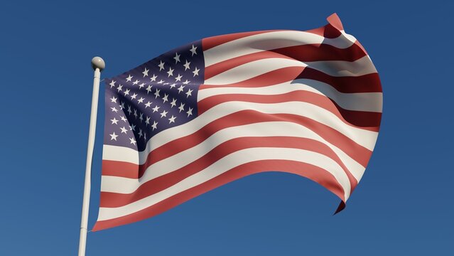 Waving American Flag Gif
