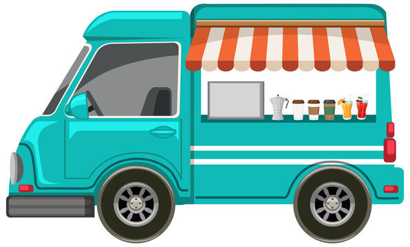Food Delivery Truck Clipart