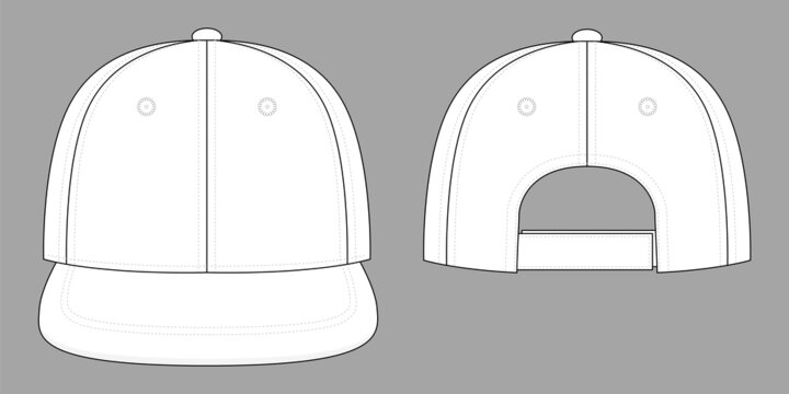 Blank Hat Template Front