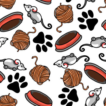 "Cat Seamless Pattern" Images – Browse 1,095 Stock Photos, Vectors, and ...
