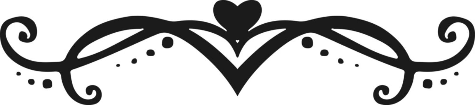 Heart Scroll Border