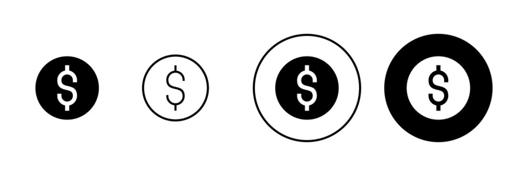 Dollar Sign Icon Png Black