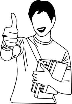 Student Line Drawing