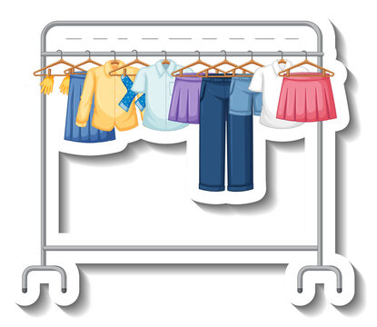 Clothes Rack Clip Art Images – Browse 2,735 Stock Photos, Vectors, and ...