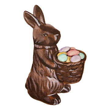 Chocolate Easter Bunny Clipart