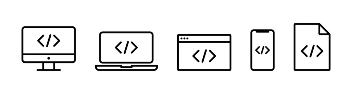 Computer Code Icon